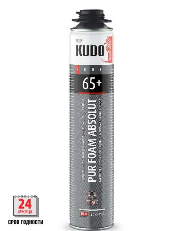 Пена монтажная профессиональная Proff 65+ KUDO выход 65л 820 мл