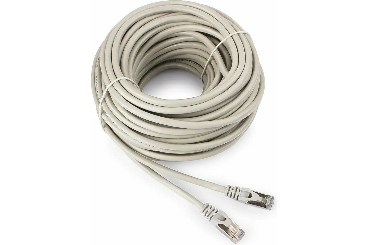 Кабель патч-корд Cablexpert модель FTP PP6-20m, 20 м, серый