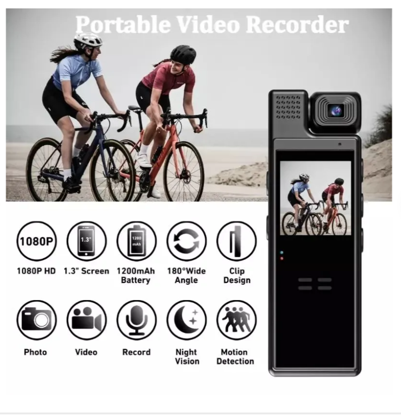 Экшн-камера Mini body camera L9, черный