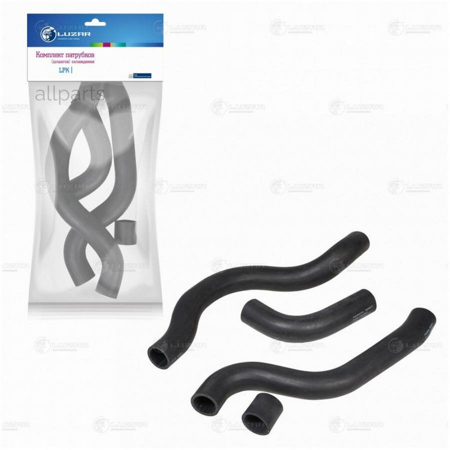 LUZAR LPK 0112 Кмпл патрубков охл. для а/м Лада 2112 инж. (EPDM, 4шт.) LUZAR LPK 0112