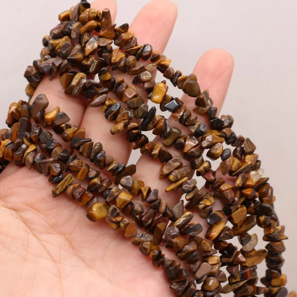 Бусины из агата и тигрового глаза Коричневый, Tiger Eye Stone