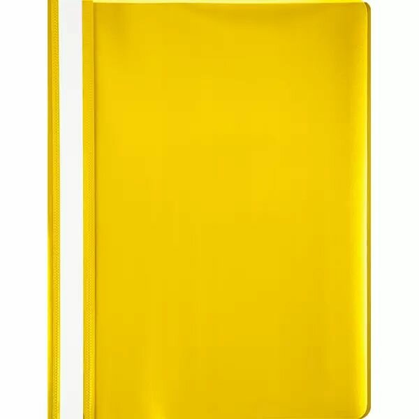Attache Папка-скоросшиватель пластиковый, A4, желтый, 10 шт в упаковке, 1 уп.