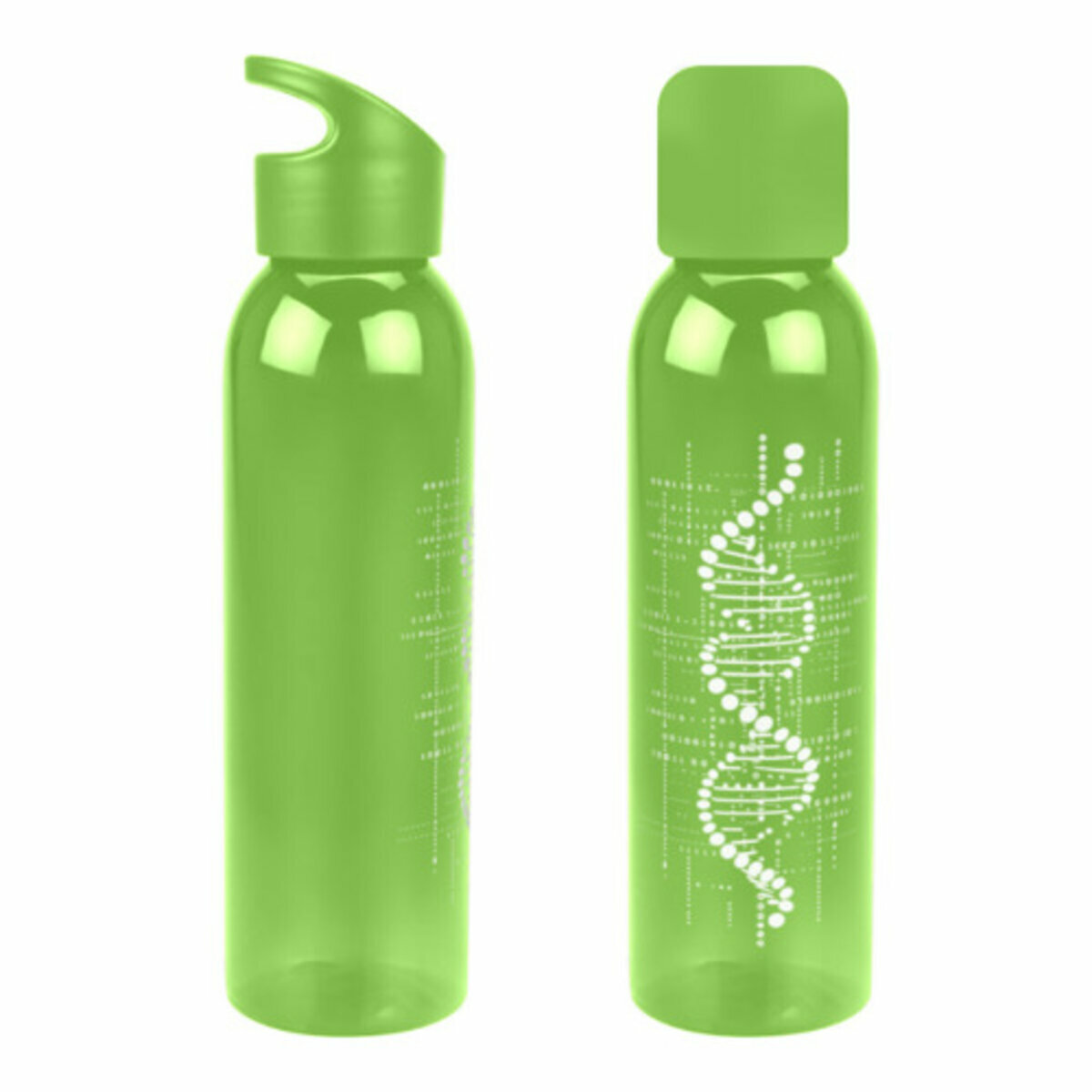 Бутылка для воды «ДНК. Для учителя, химика, врача, доктора, студента» (зеленый)