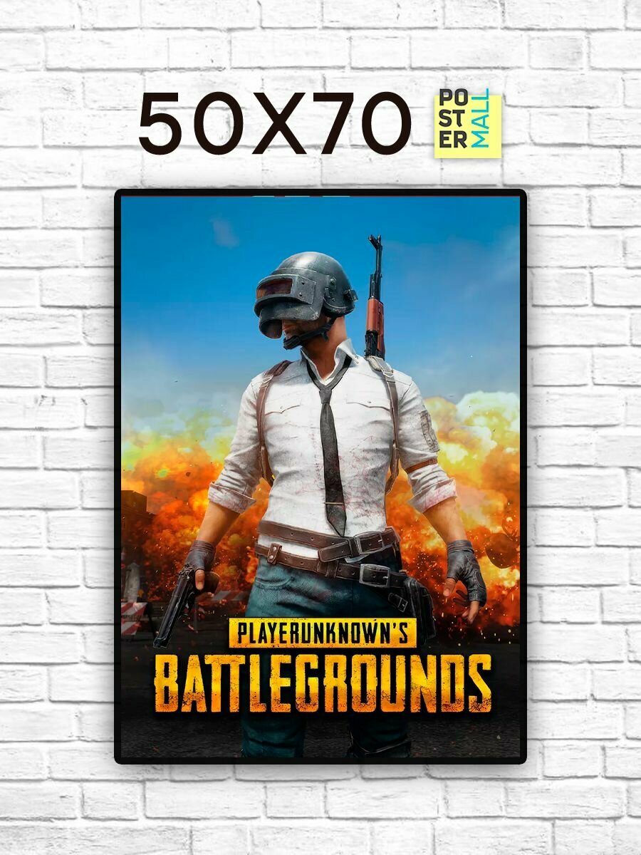 Постер для интерьера на стену (50х70 см) PUBG