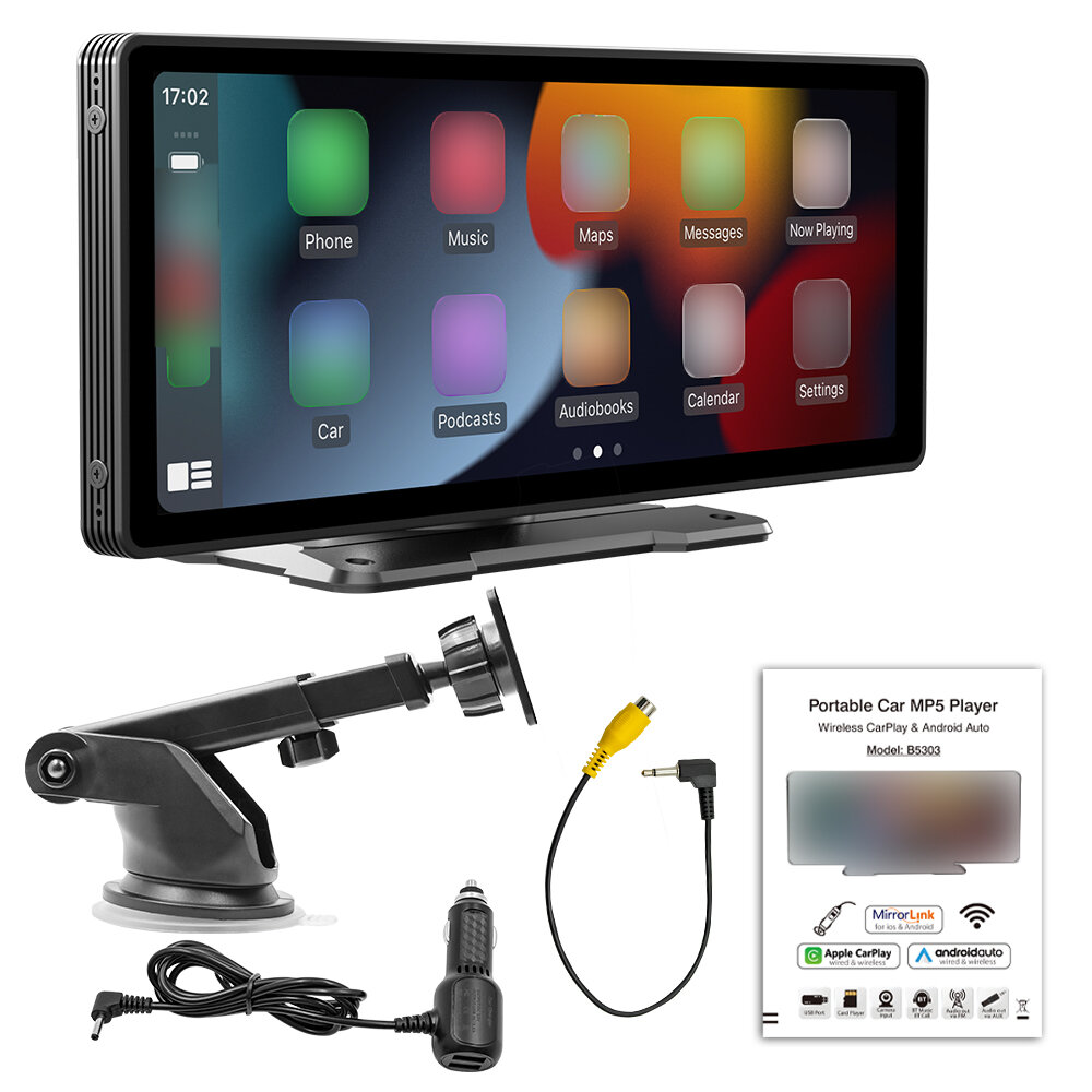 Автомобильная Стереосистема: 9.3-Дюймовый IPS Экран С Высокой Точностью Парковки - Универсальная Совместимость Android Auto И Apple CarPlay Для Установки В Автомобиль