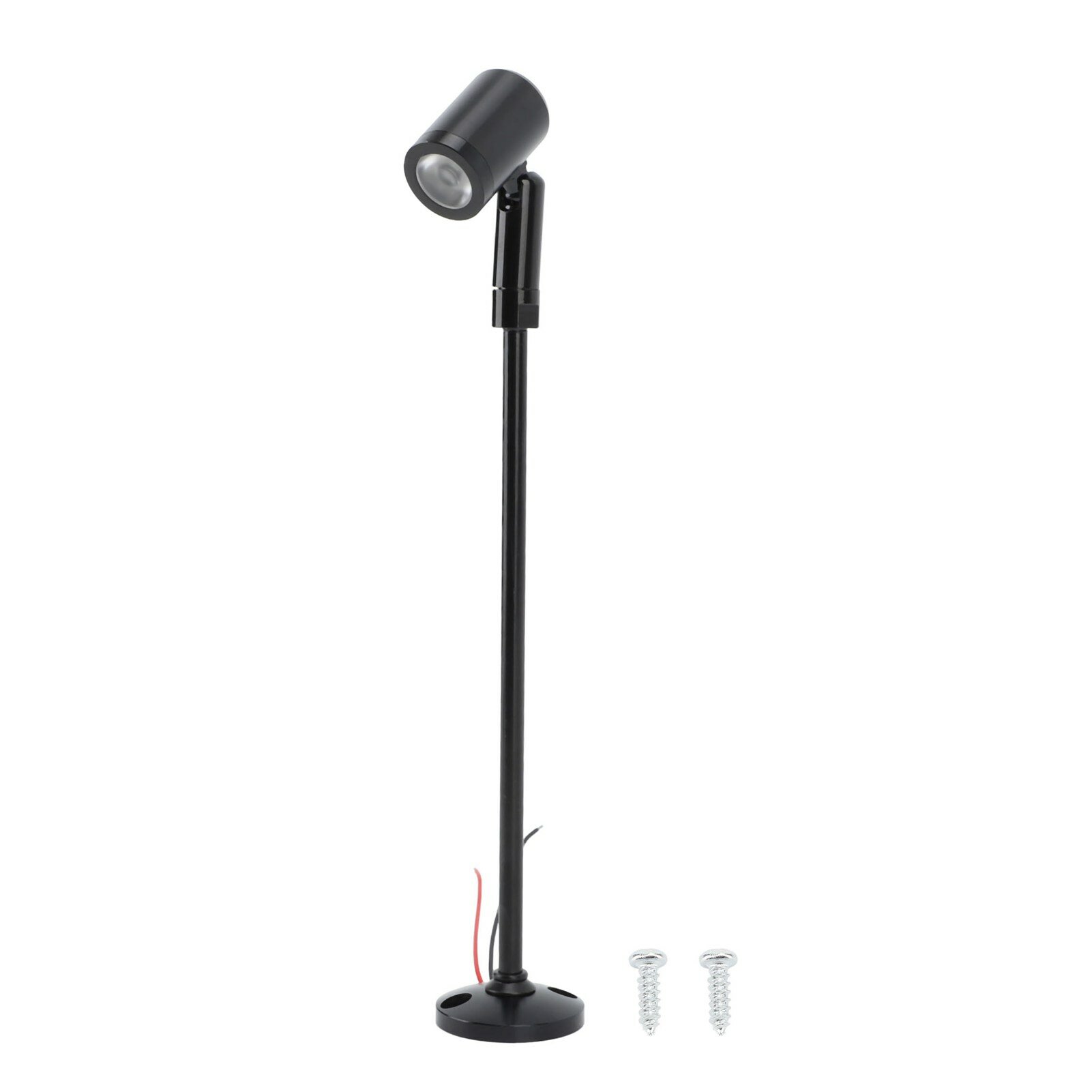 LED Mini Spotlight Jewelry Showcase Display Lights DC12V Upright Cabinet Light Eye Care Stable Heat Dissipation Black Natural