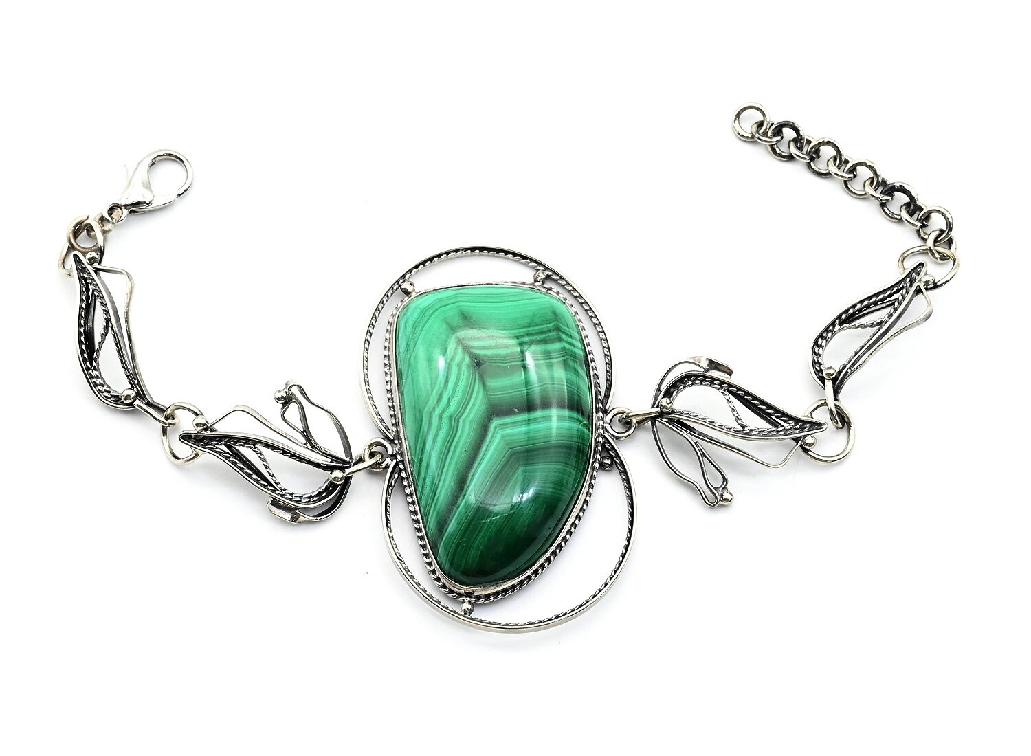 Браслет, малахит