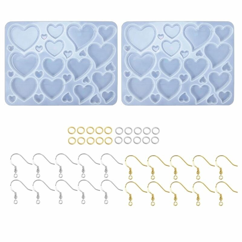 Молд, Набор форм для капельного литья в виде сердец на День Святого Валентина, 1 набор