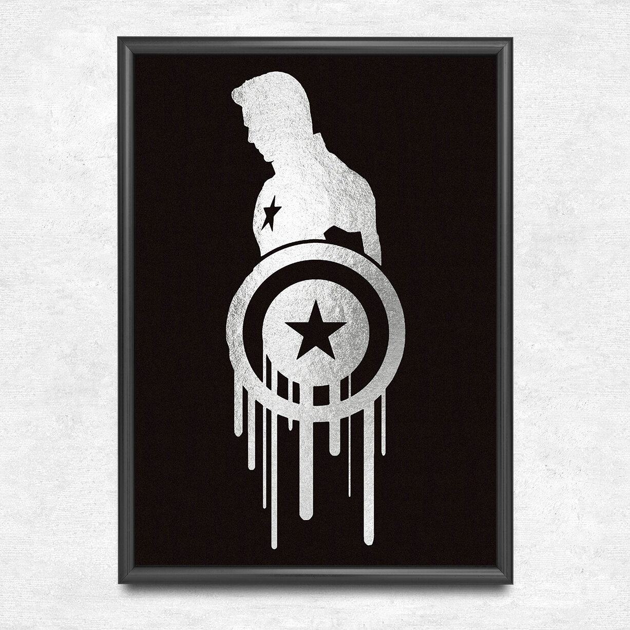 Постер Капитан Америка / плакат для интерьера Мстители. Марвел, Marvel, комиксы, фильмы, игры