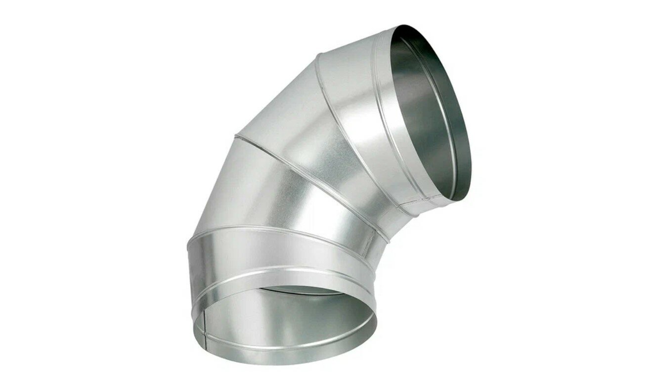 Отвод для круглых воздуховодов d315 мм, угол поворота 90°, оцинкованный
