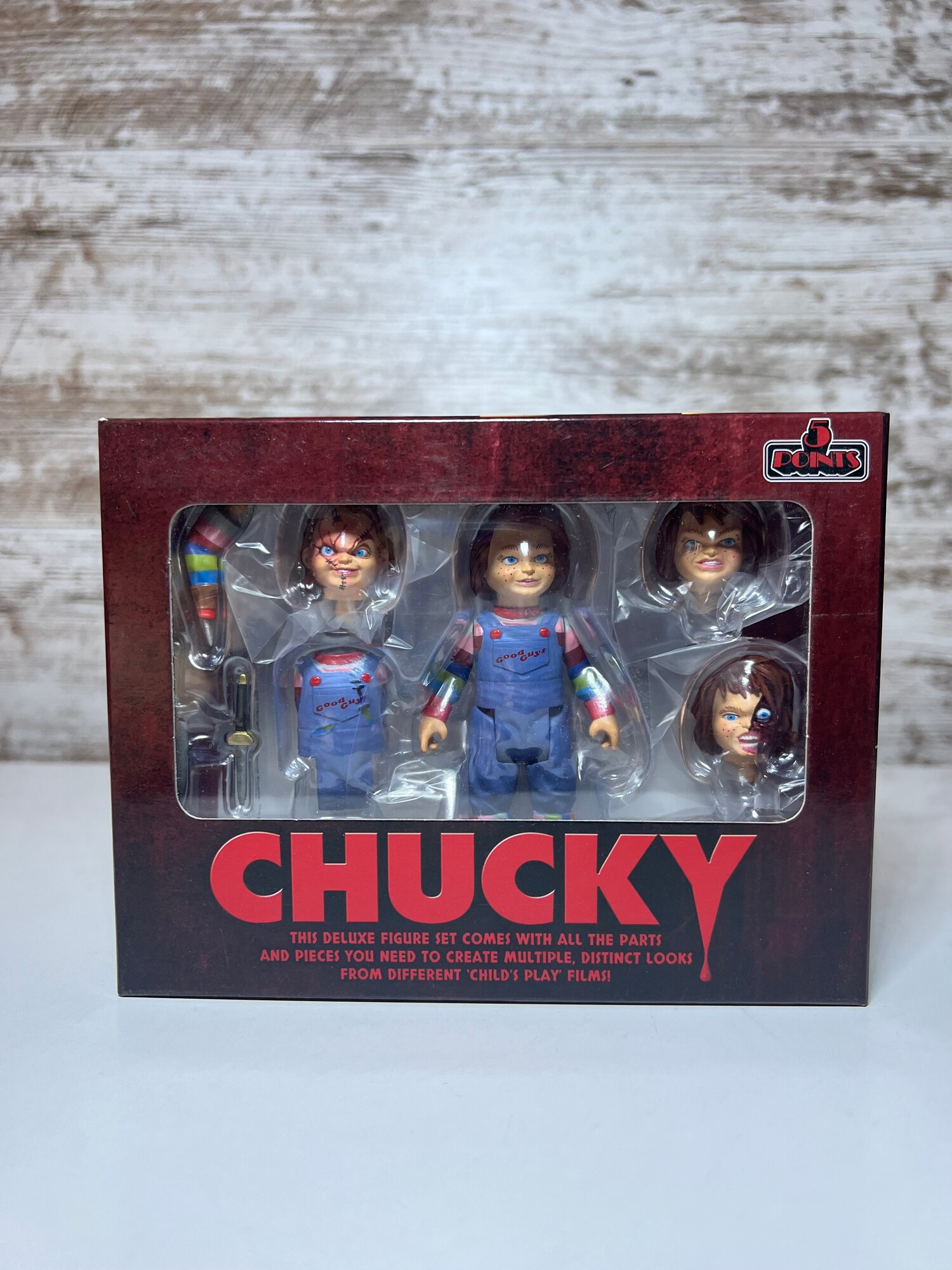 Набор фигурок Чаки, в наборе 2 фигурки по 8 см и сменные головы, Chucky, от Mezco Toyz