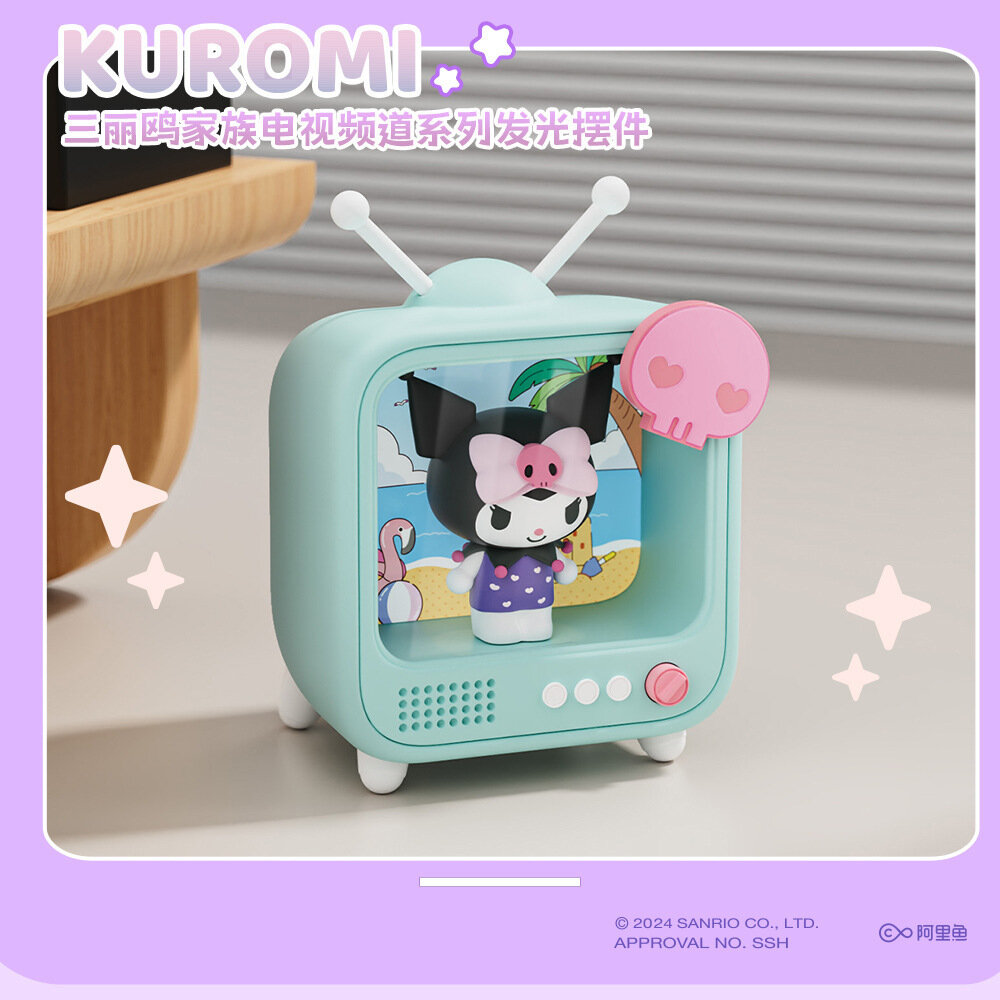 Sanrio LED светоизлучающее украшение милый светоизлучающий телевизор Kuromi