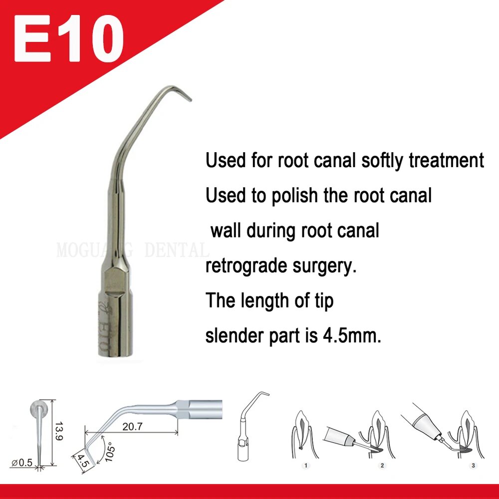Наконечники для ультразвукового скалера Woodpecker G/P/E/SB/GK Series E10