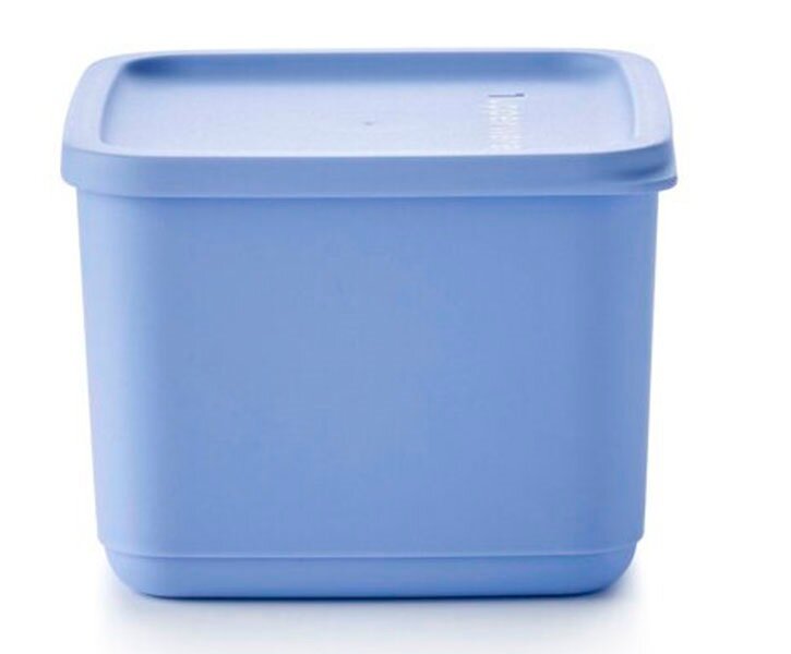 Контейнер пищевой Tupperware "Кубикс", герметичный, голубой, пластик, 1 л