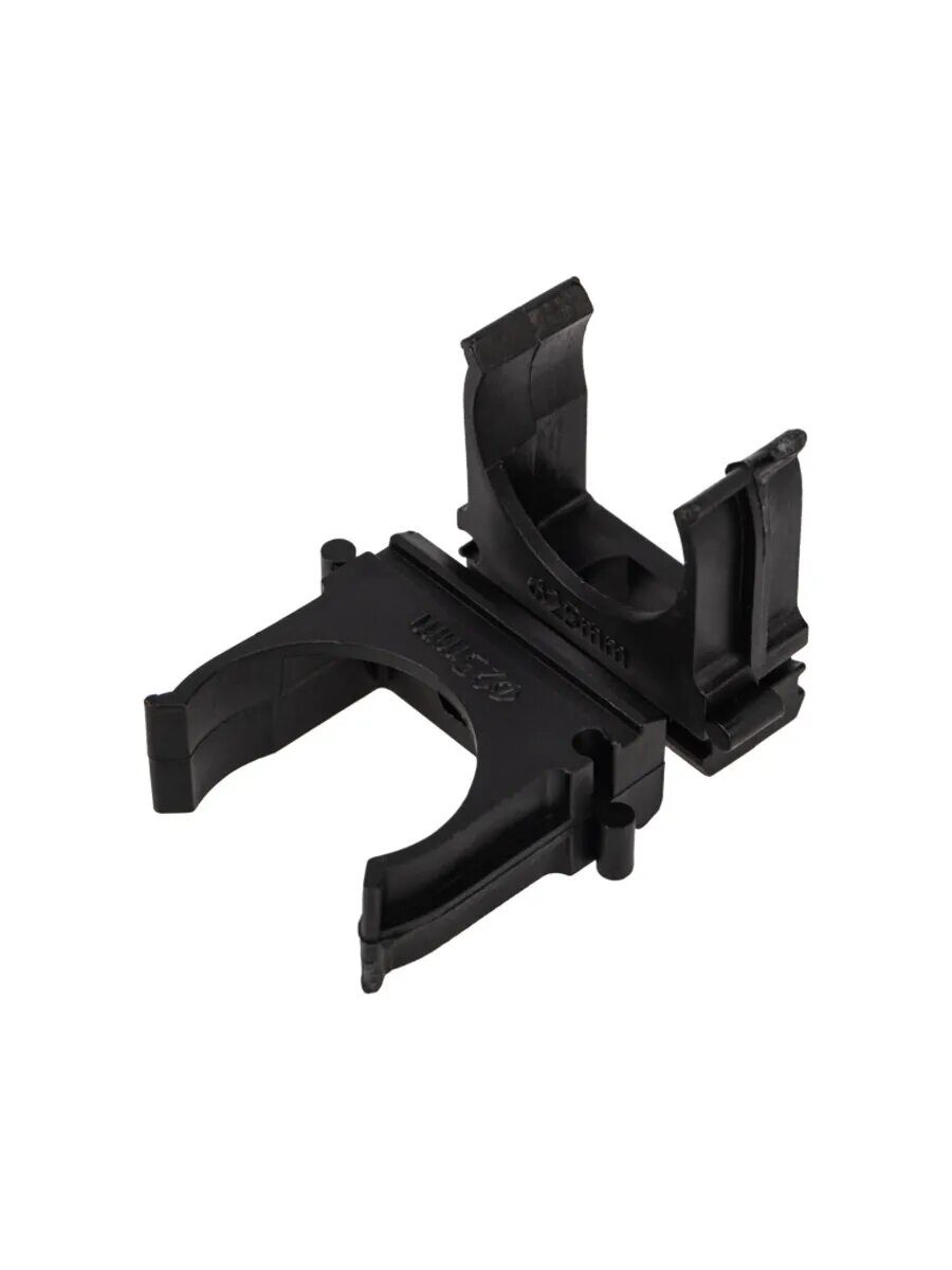 Крепеж-клипса для трубы 25мм черная 100шт