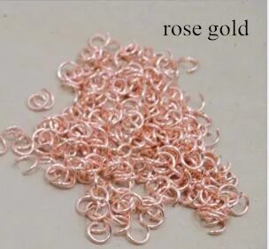 Металлические соединительные кольца AUSHIYA 100 шт. rose gold