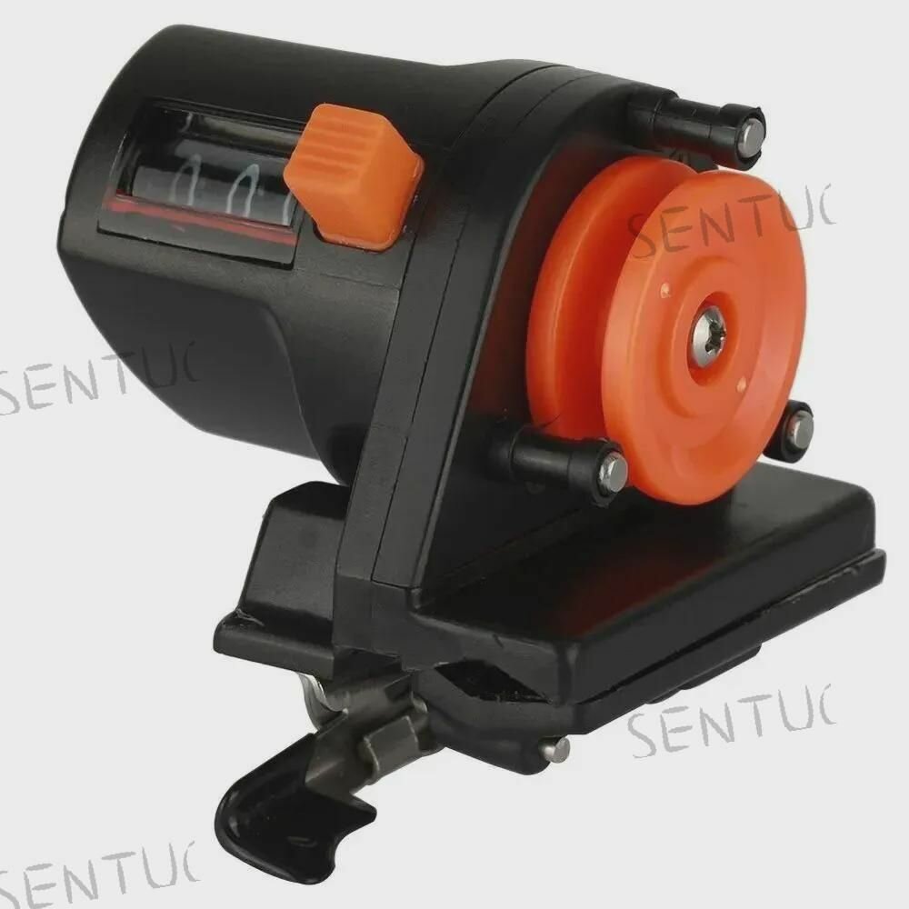 Счетчик глубины рыболовной лески "Глубиномер", монтажный, черный, 5,5 см x 6 см