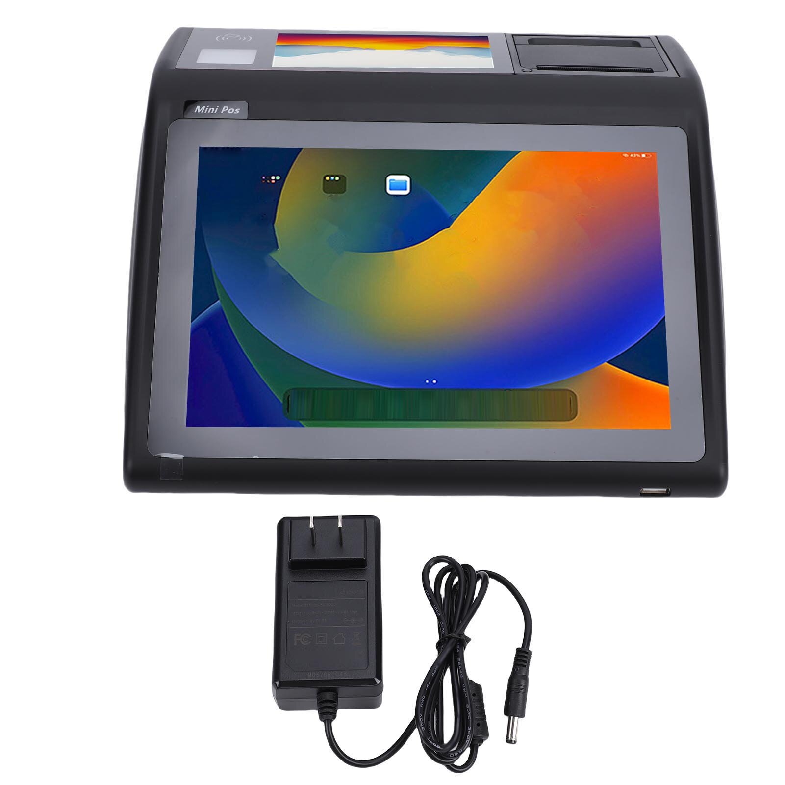 Кассовый аппарат с сенсорным экраном 10-дюймовый основной 5-дюймовый дополнительный экран Терминал «все в одном» для супермаркетов, магазинов, ресторанов, вилка стандарта США