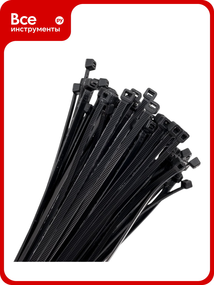 Нейлоновый хомут нзэтк 4.8х500 мм, черный 99673