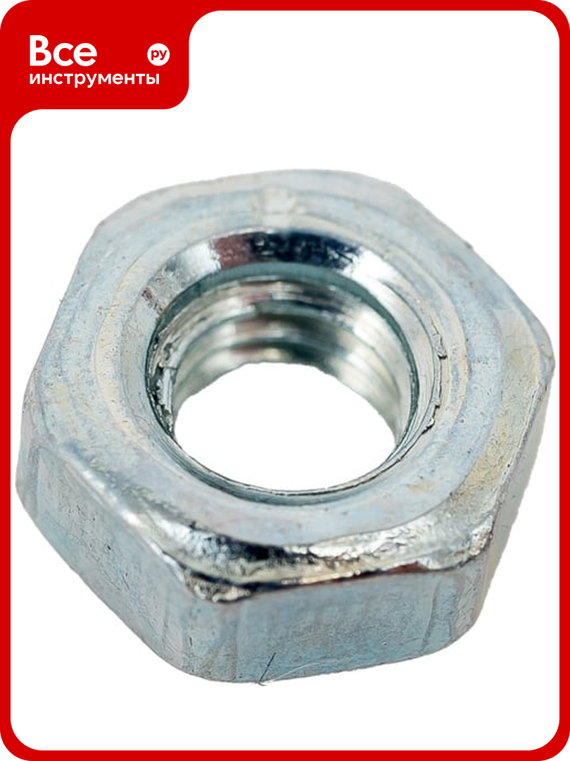 Гайка ЗУБР ГОСТ 5927-70, M4, 55 шт, кл. пр. 6, оцинкованная, 303556-04