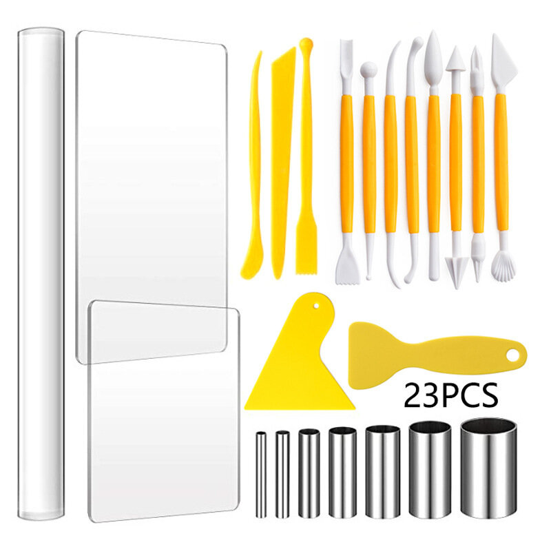 Набор гончарных инструментов, керамика, 23 предмета