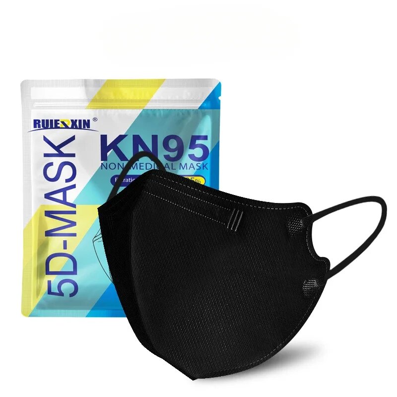 Маски для лица для взрослых, 3D интернет-знаменитости, 4-слойные KN95, защитные японские одноразовые пылезащитные 2-слойные туши из расплавленной ткани