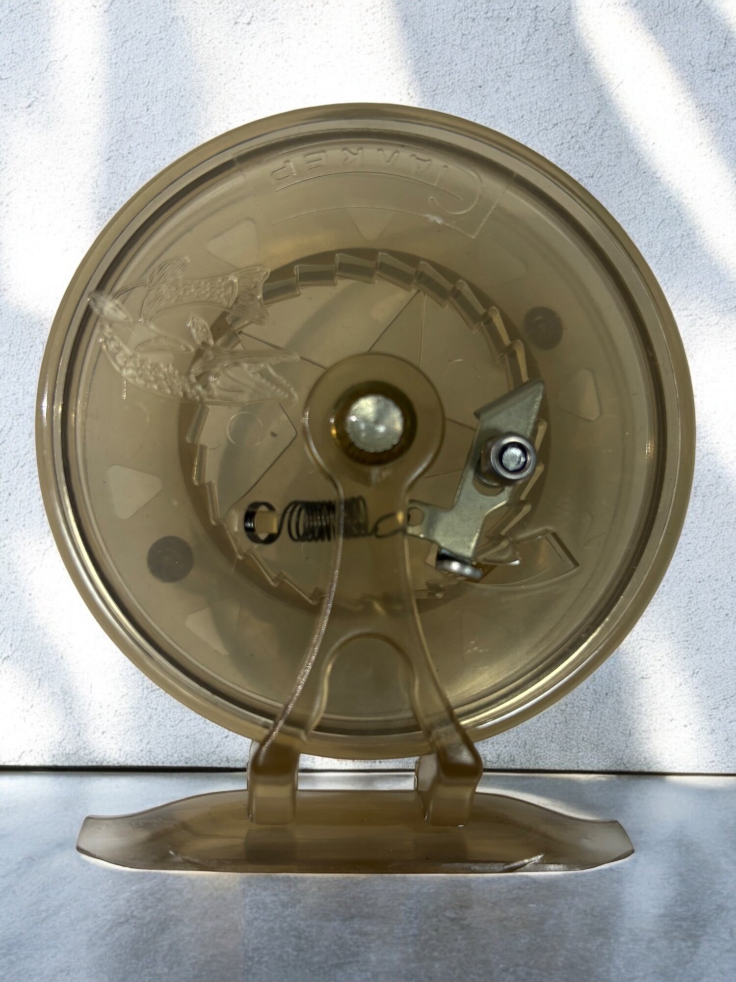 Катушка рыболовная инерционная Сталкер D65 диаметр 65 мм прозрачный