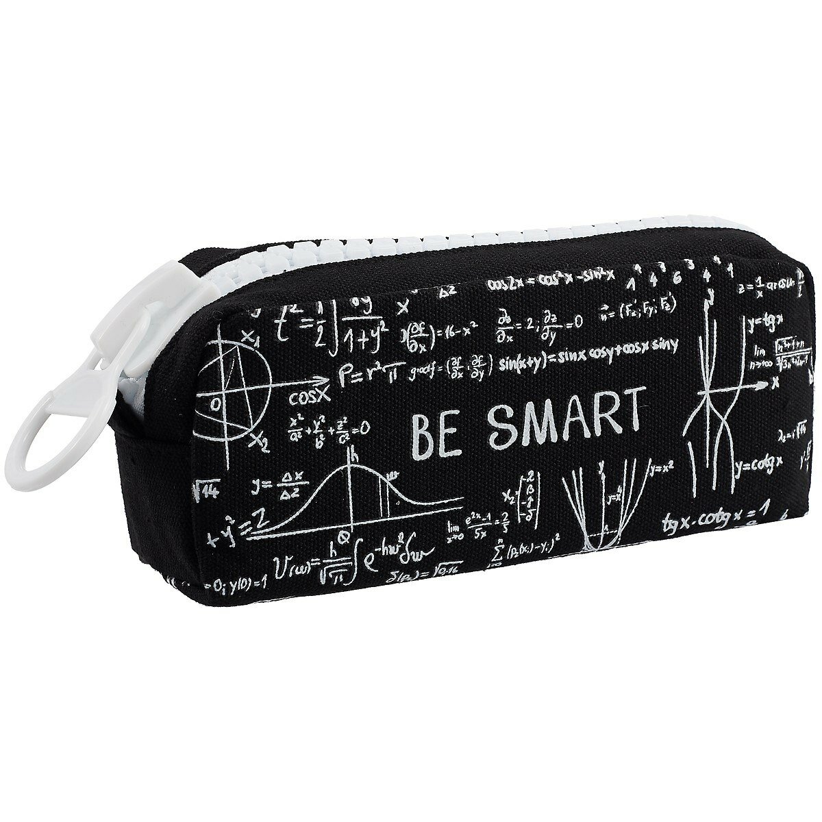 Пенал с большой молнией "Формулы. Be smart", 21.5 х 10.5 см