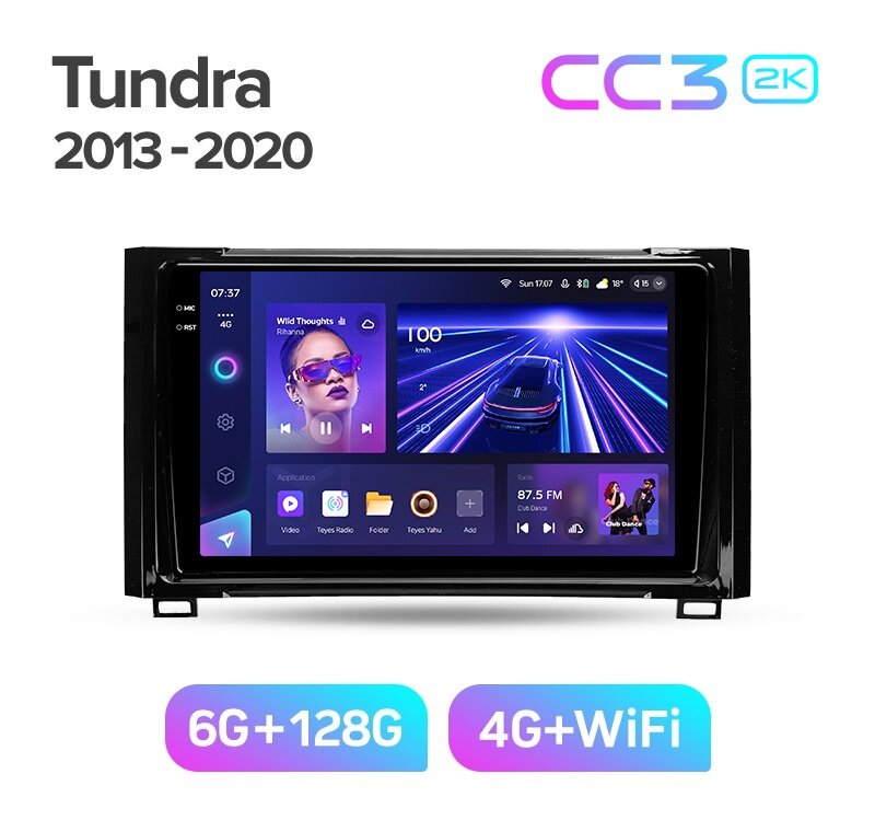 Магнитола TEYES TOYOTA TUNDRA 2013+ г. CC3 2K 6/128ГБ