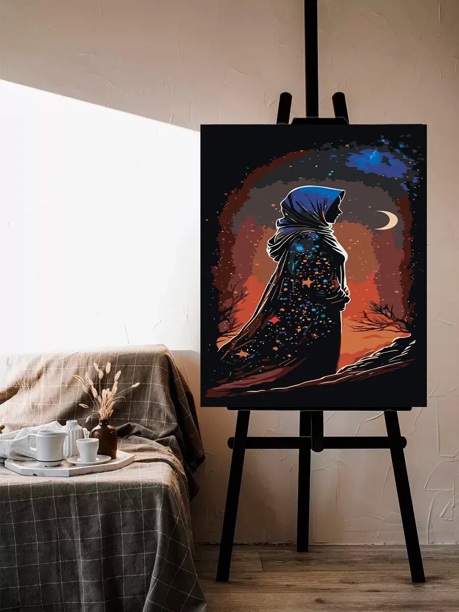 Картина по номерам Мусульманская Девушка