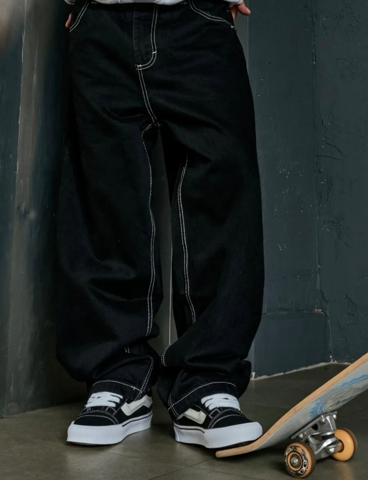 Джинсы багги 