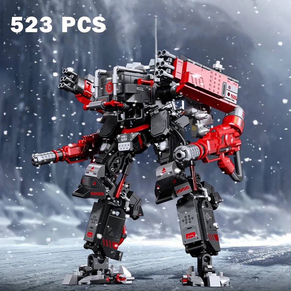 Механический робот JIMITU, 523pcs, красный