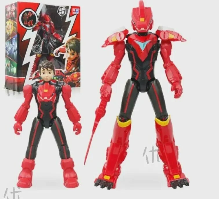 Робот - трансформер динозавров. Большая фигурка героя Youngtoys в дино-костюме 20см.