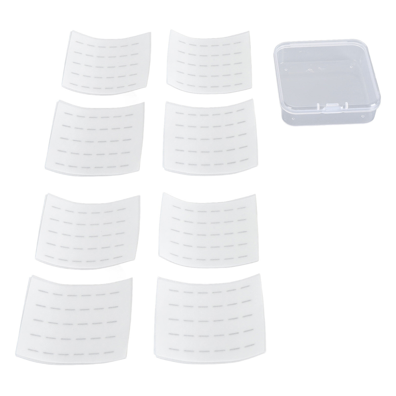 8 полосок клея для ресниц, бесклеевые, водостойкие, устойчивые к поту, многоразовые полоски клея для накладных ресниц, черные