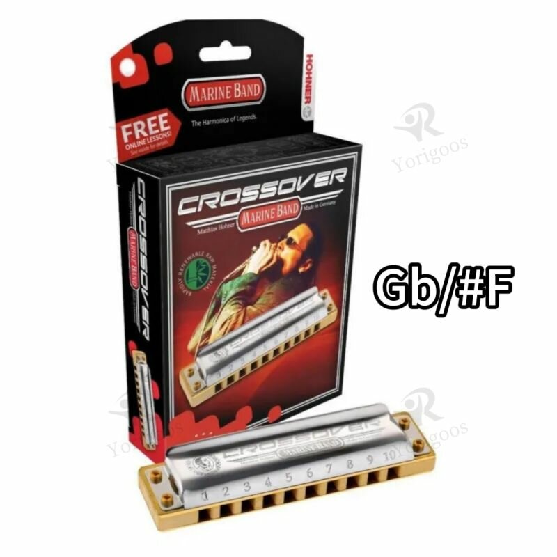 Hohner Marine Band Crossover MBC 10-дырочная блюзовая гармоника для начинающих и исполнителей-Gb