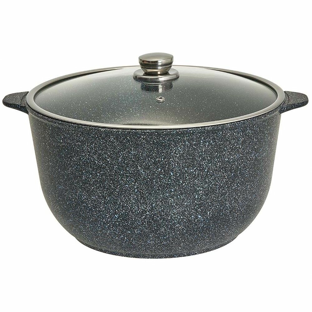 Кастрюля Мегалит синий 10 л. (с покрытием). Гардарика