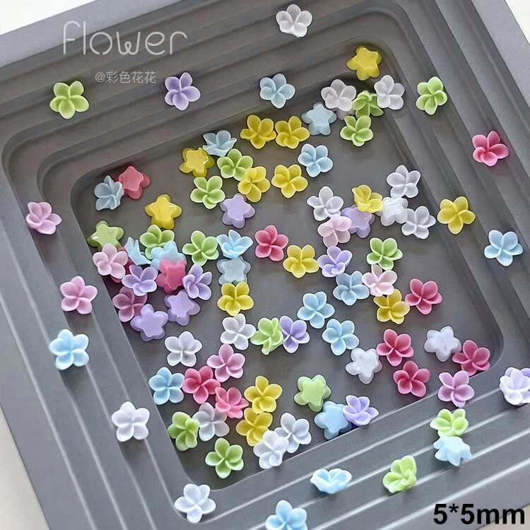 Украшения для ногтей Flower, 5*5mm, Цвет: MP8295A06X50