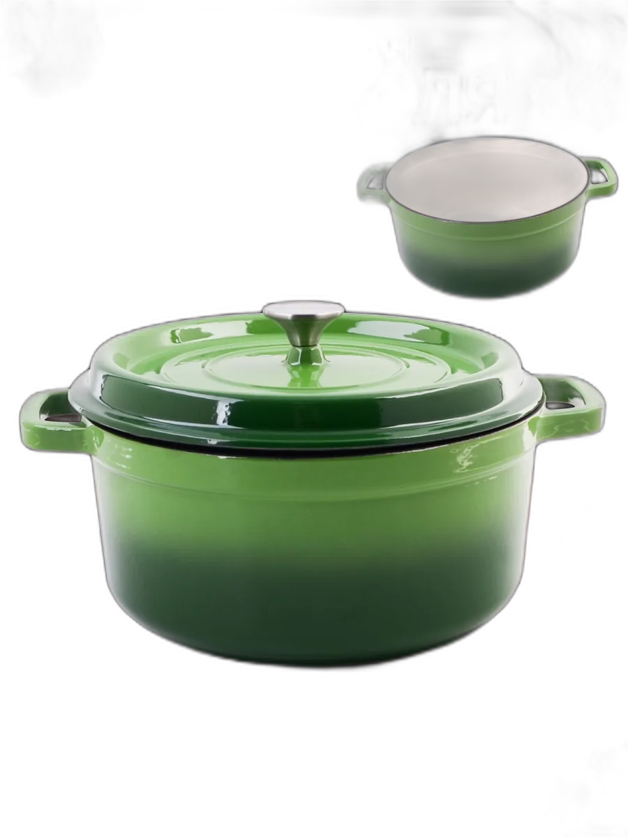 Кастрюля эмалированная чугунная