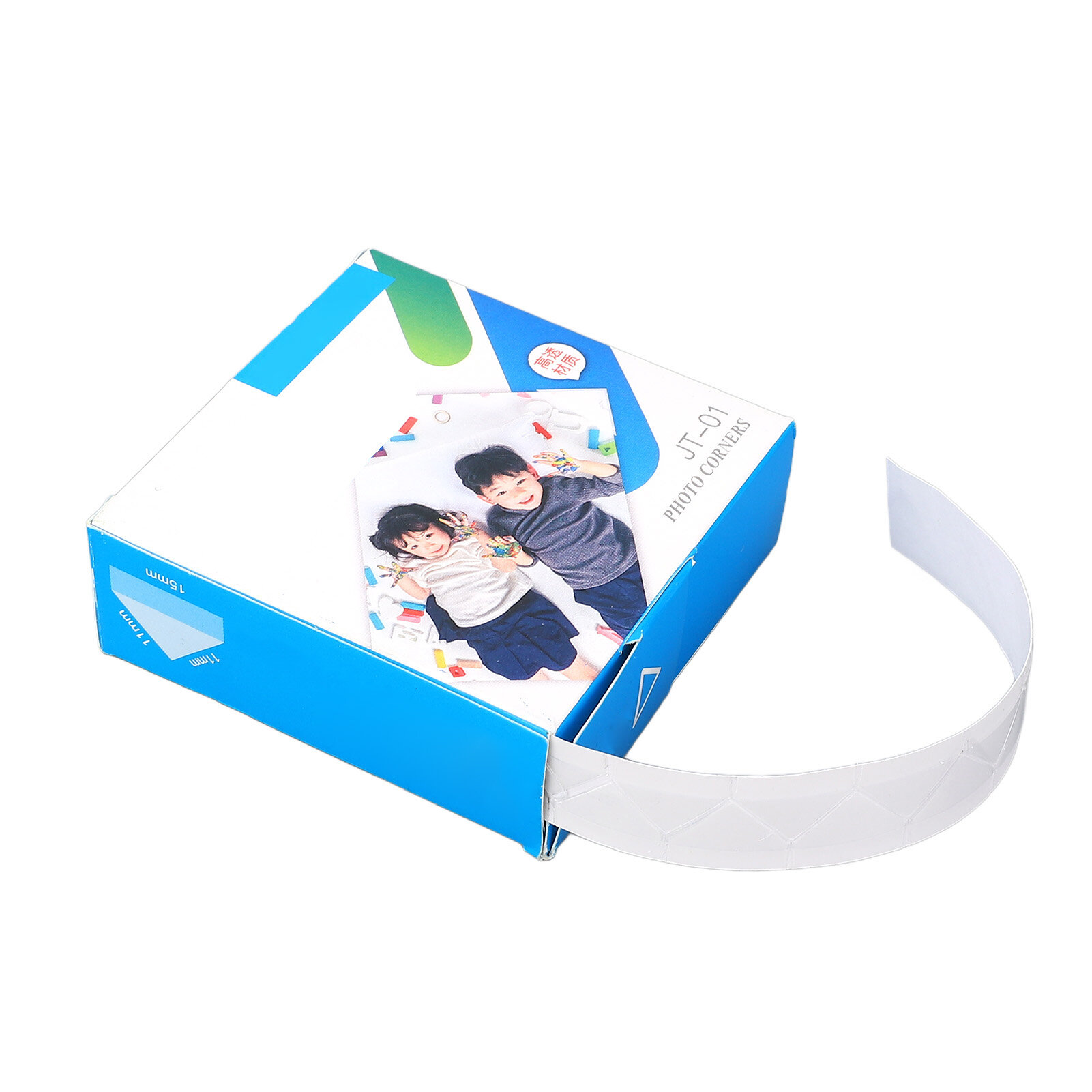 1 рулон самоклеящихся угловых наклеек для фотографий из прозрачного ПВХ для защиты изображений в альбомах, для скрапбукинга и рукоделия.