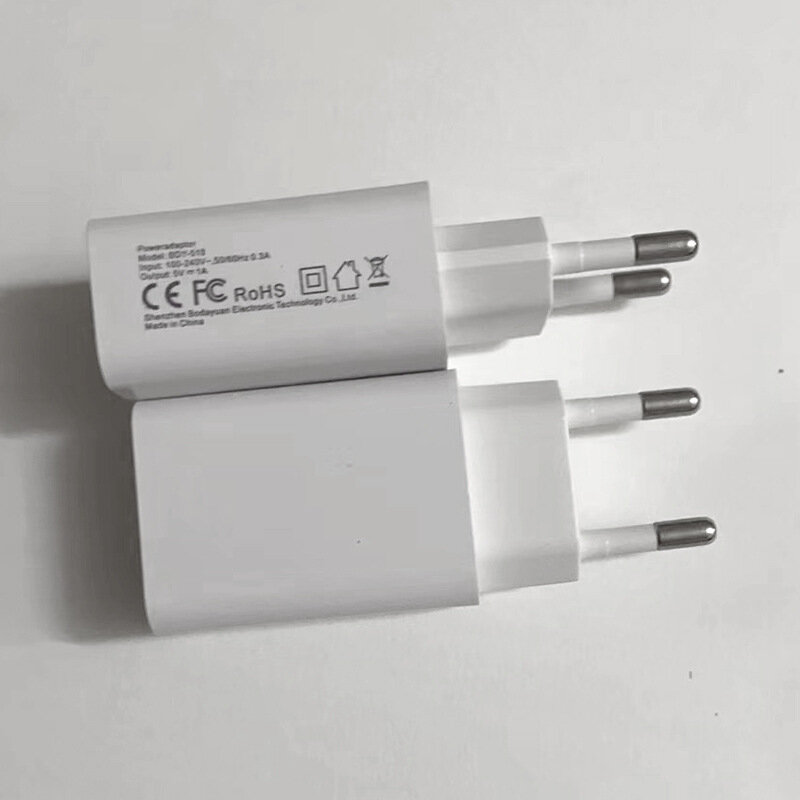 CE-сертифицированный USB-адаптер с европейской розеткой для мобильных телефонов, белый цвет, высокая эффективность