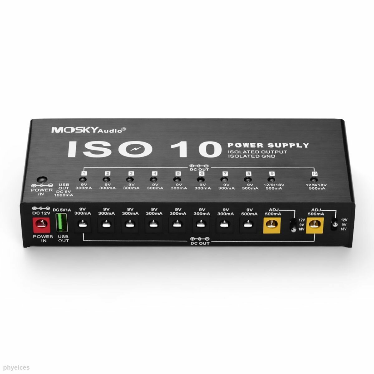 Блок питания для гитарных эффектов MOSKYAudio ISO-10st