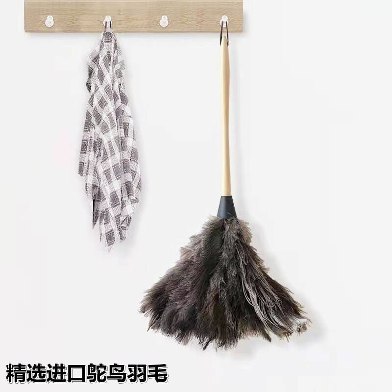 Пуховая щетка из страусиных перьев для удаления пыли, не оставляющая ворса, для домашней уборки и использования в автомобиле, электростатическая щетка для пыли, волшебная щетка из куриных перьев