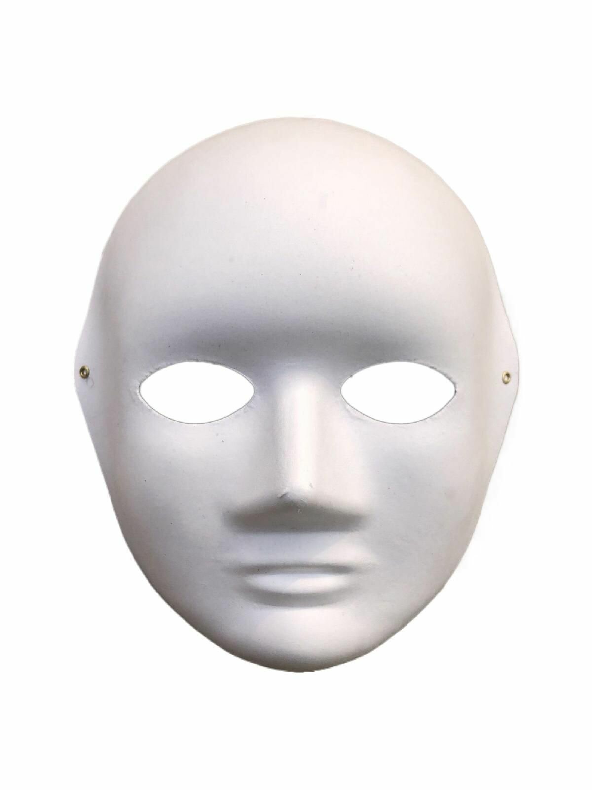 Белая маска из бумаги для костюмов своими руками для раскрашивания, - Женское лицо