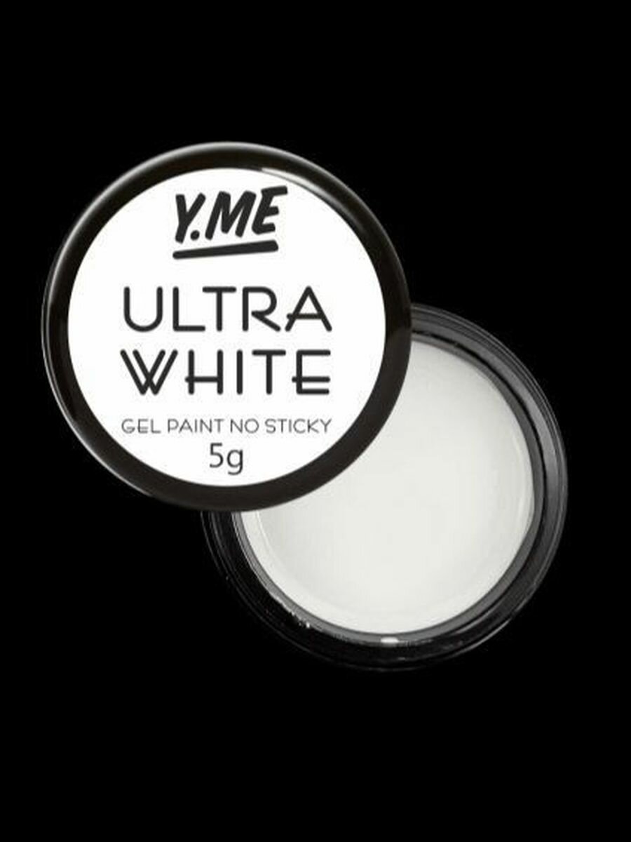 Y.ME Гель-краска Gel paint ultra White /5 гр/ для дизайна ногтей