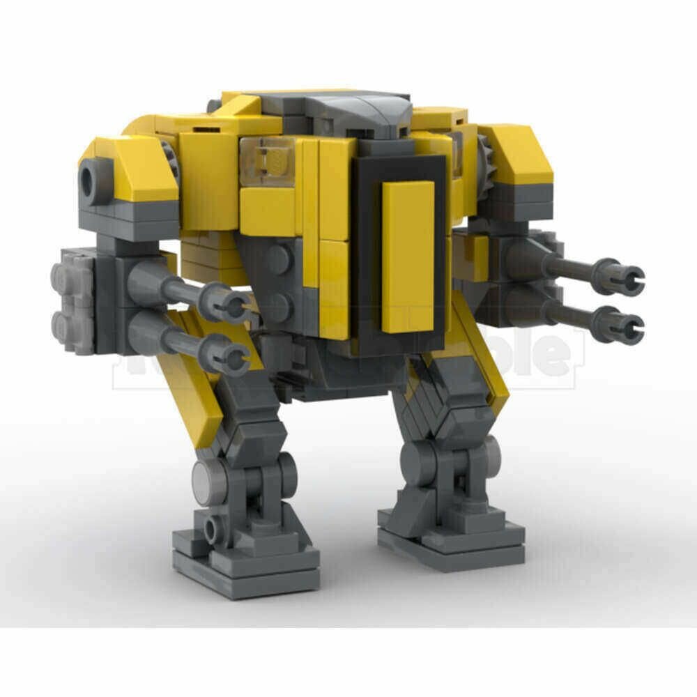 205шт. Конструктор Helldivers 2 EXO-49 Emancipator Exosuit Набор строительных блоков
