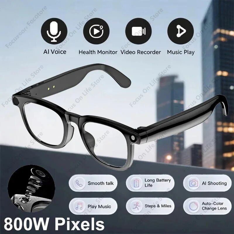 AI Smart Glasses CY01 черные Anti-blue light
