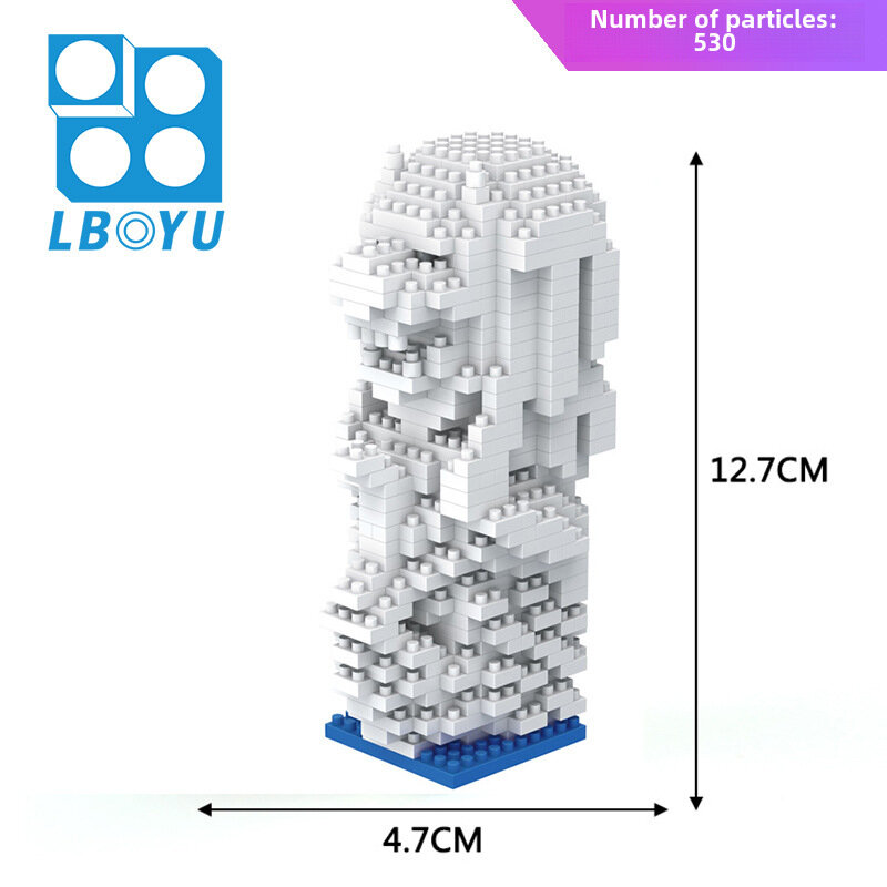 Конструктор из микро-мелких алмазных блоков для детей Lepuyu Building Iron Tower Taj Mahal, набор для сборки, образовательная игрушка в подарок (Sphinx 8409), количество деталей 400-800, вес 0.15 кг, для подростков 7-14 лет