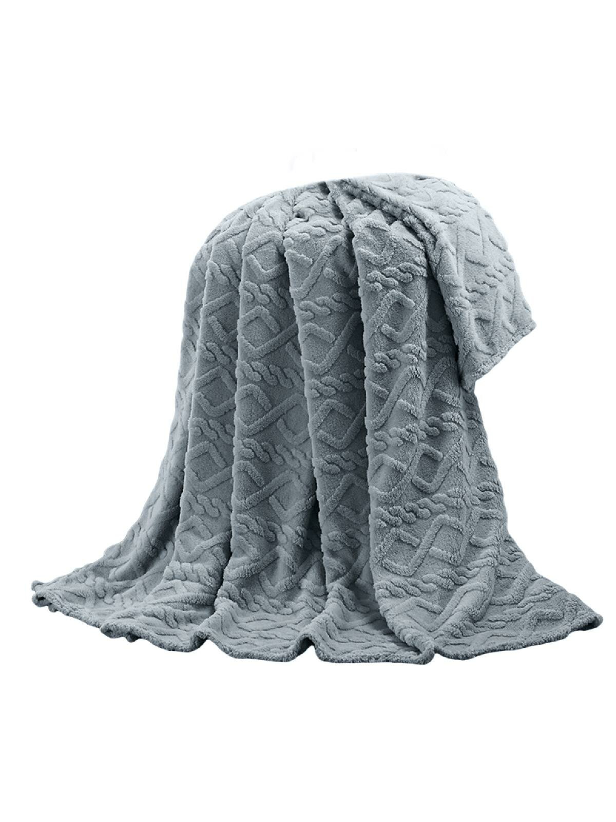 Мягкое флисовое покрывало, легкое однослойное удобное покрывало для дивана