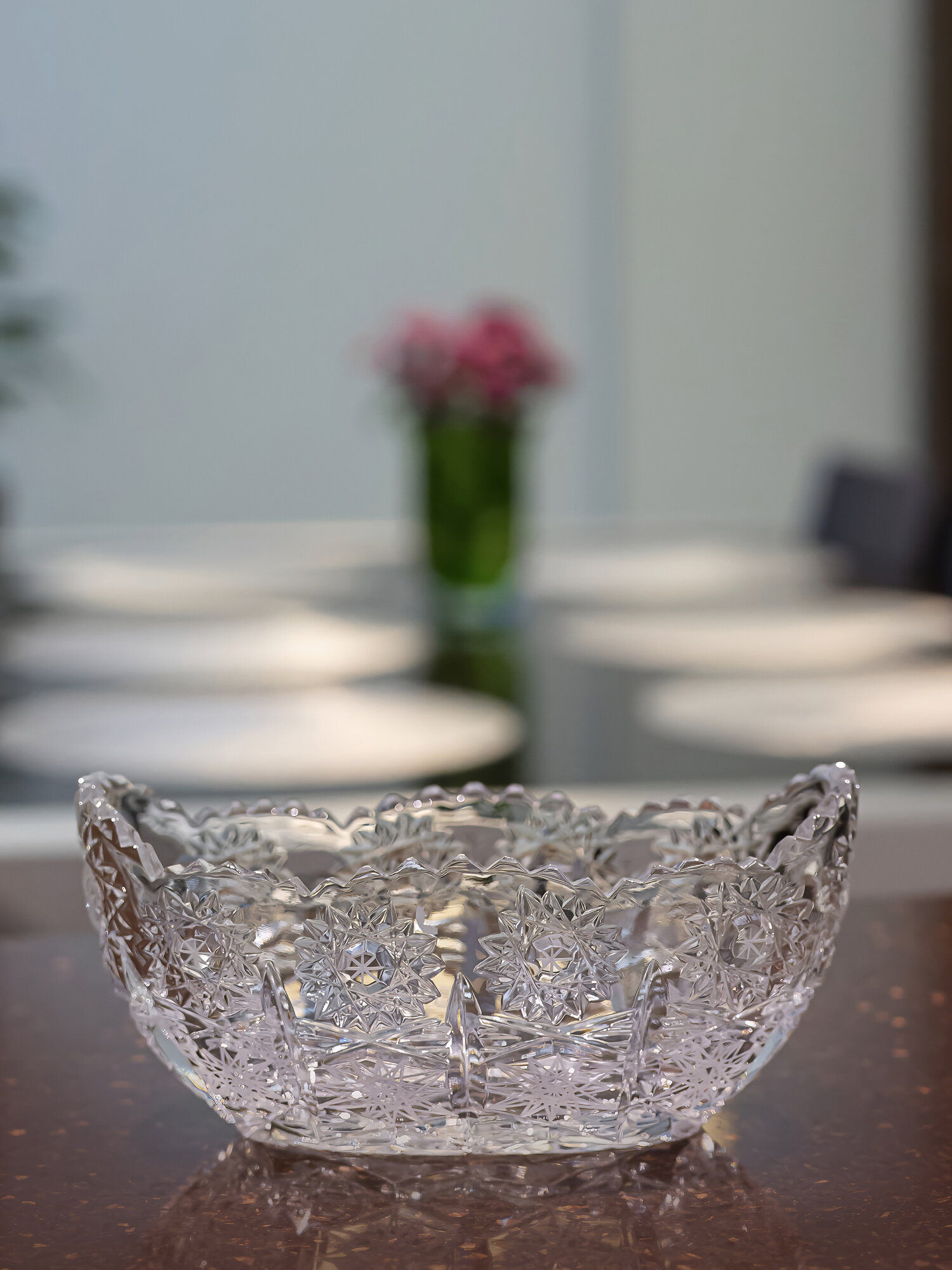 Хрустальная ладья малая для сервировки салатов и холодных закусок, Неман 1100/18, 4252/2