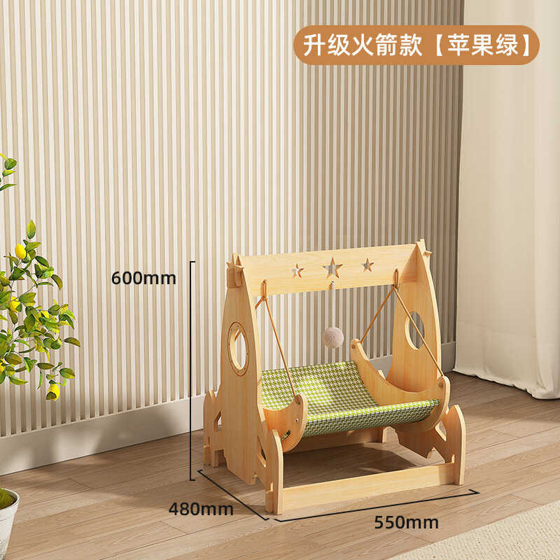 Качели для кошек, домик для собак, летняя деревянная гамак-люлька, подвесная кровать для кошек, диван-лежак, универсальная кровать для кошек на все сезоны